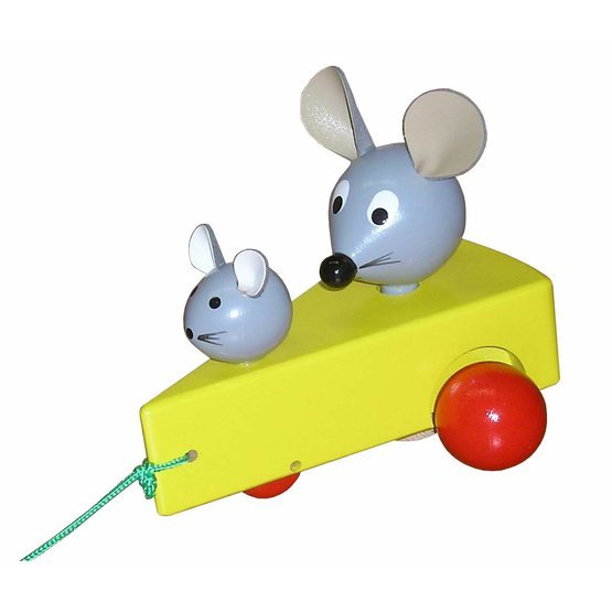 Pull along Mice in Cheese – Artisan Merchants